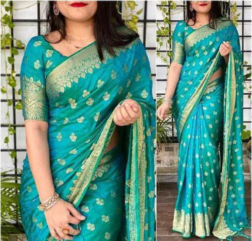 Buy PANETAR Fancy Wedding Jacquard Saree For Bridal Online at Best ...