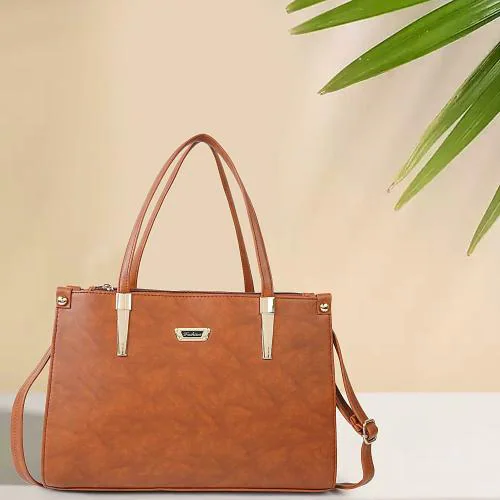 Buy PEARLUXIS Women Tan Shoulder Bag (HNM-TAN-ND-ROSILE-24) Online at ...