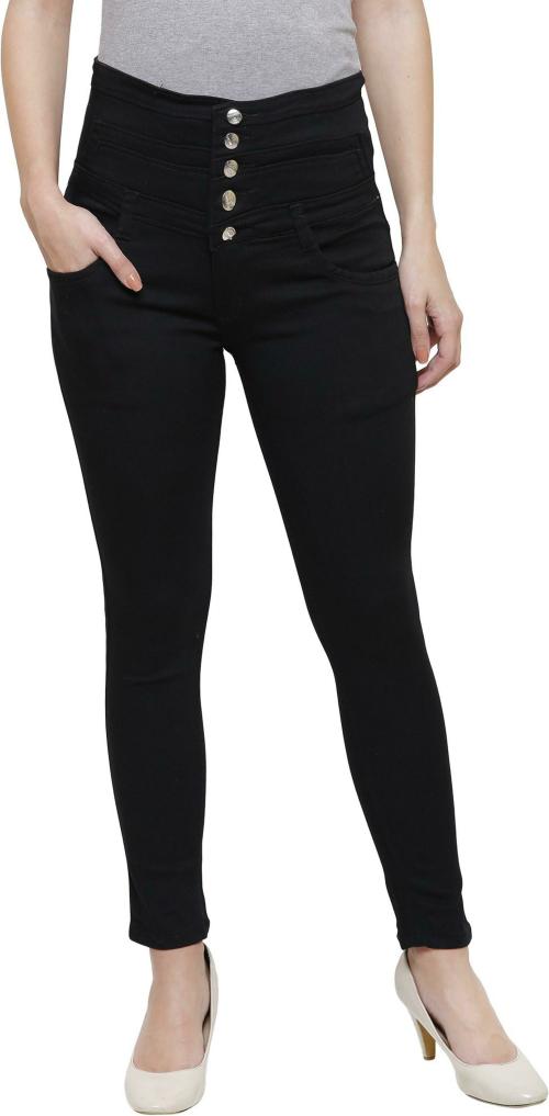 Buy Nifty Women Black Solid Denim Jeans Online at Best Prices in India - JioMart.