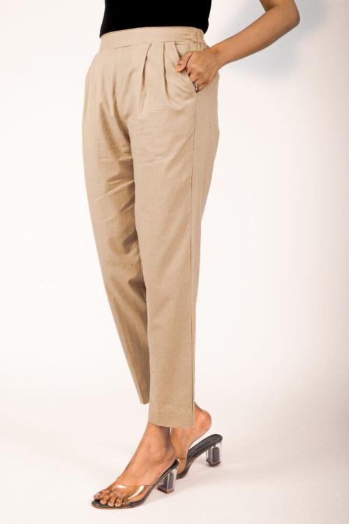 Buy Harry Style Formal Trouser (Beige) Online at Best Prices in India ...
