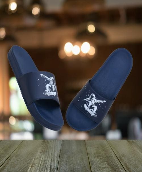 Buy Simsan Spacemen Navi Printed Sliders For Men Online at Best Prices ...