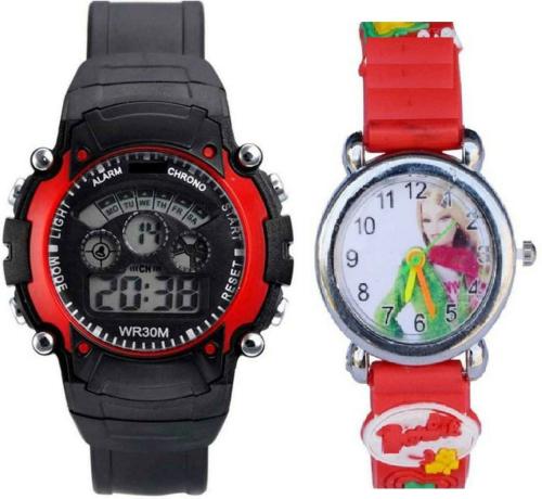 Buy Selloria Analog Multicolor Dial and Strap Watches for Men and Women ...