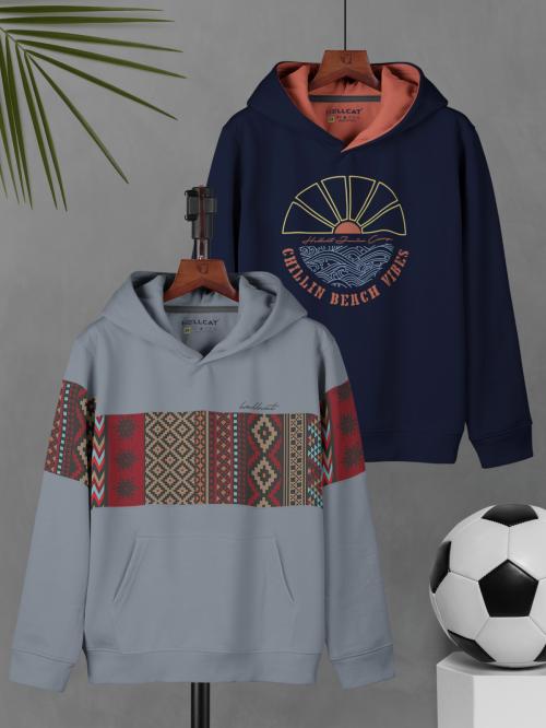 Buy HELLCAT Girls Multicolor15 Cotton Blend Graphic Pack of 2 T-shirt ...