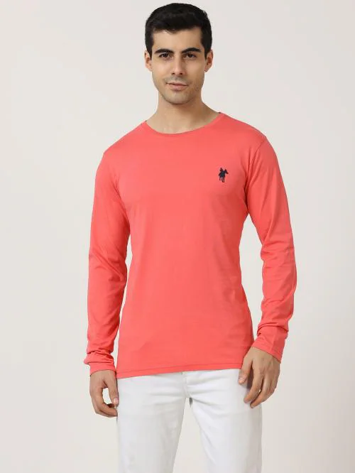 Buy MENS FULL SLEEVE SOLID TSHIRTS WITHOUT CUFF 4XL Online at Best ...