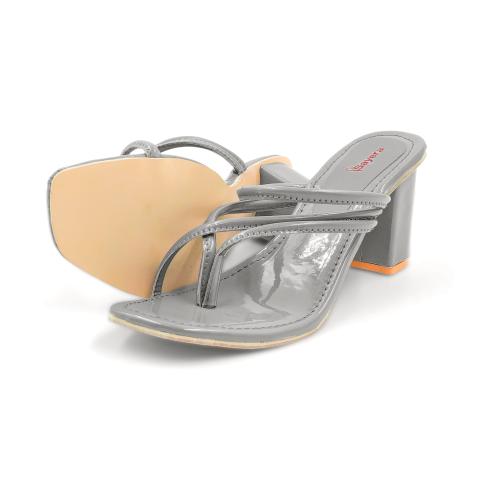 Buy Sayera String Women Grey Heel Sandals Online at Best Prices in ...