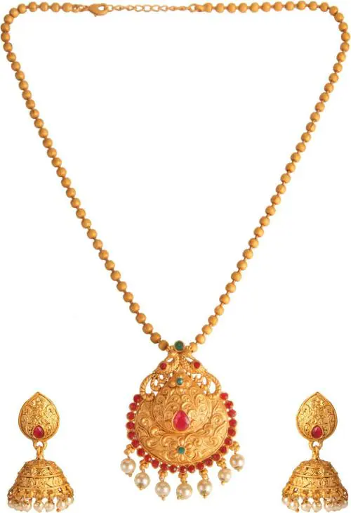 Buy Kord Store Alloy Gold-plated Gold Jewel Set (Pack of 1) Online at ...