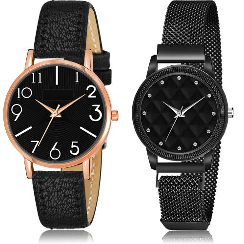 Buy NEUTRON Black Analog Watch For Women and Girls - GW54-GW12 Online ...