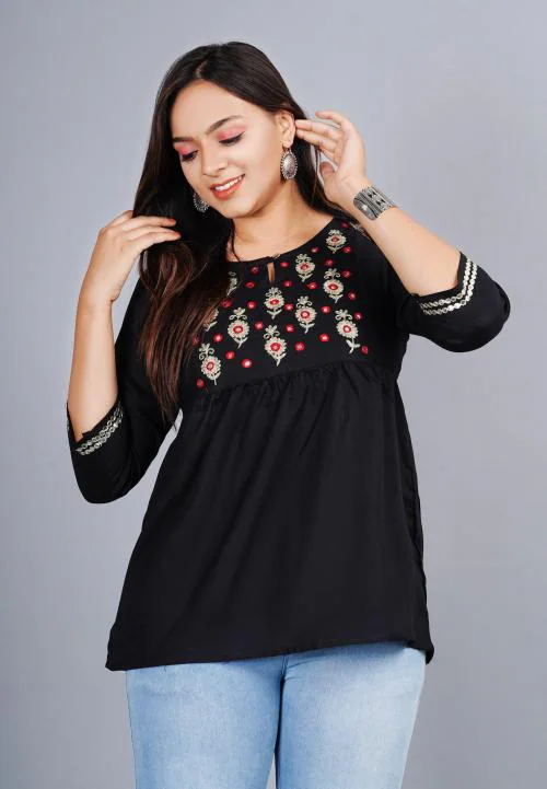 Buy Hegza Casual Embroidered Women Top Online at Best Prices in India - JioMart.