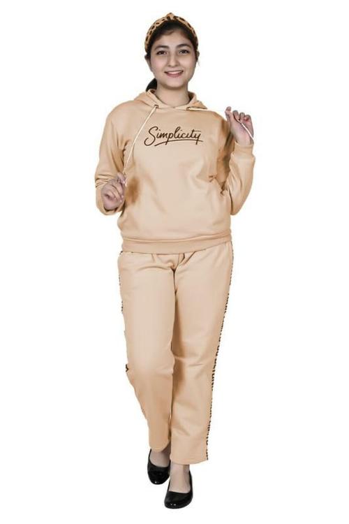 Buy Fellamo Girls Peach Solid Tracksuit Online at Best Prices in India ...