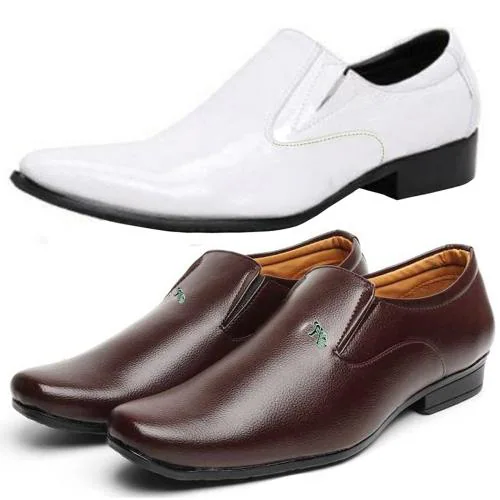 Buy Vitoria Stylish Leather Formal Shoes Combo For Men And Boys ,Pack ...