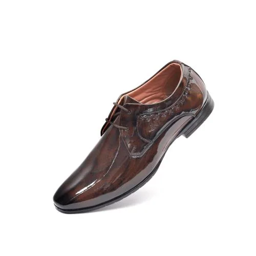 Buy Advick Cherry Formal Shoes Patent Shining Shoes Lace Up For Men ...