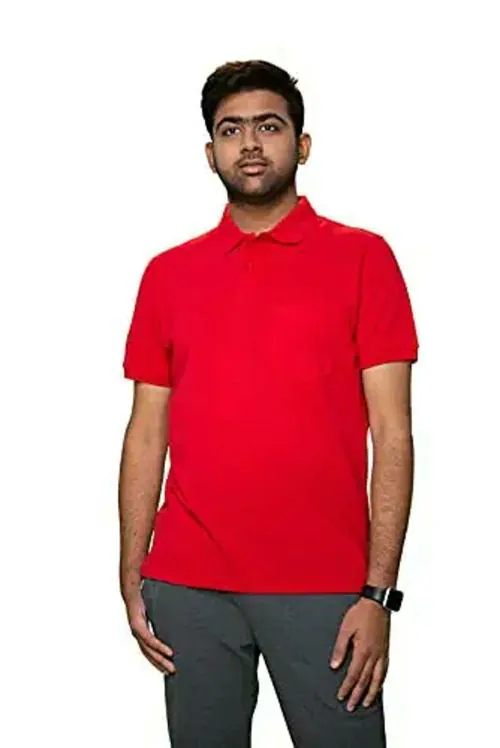 Buy Celsius Men's Half Sleeve Solid Regular fit Pique Polo Tshirt with ...