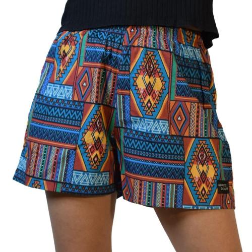 Buy Whats Down Women Multicolour Aztec Cotton Boxer Shorts - L ...