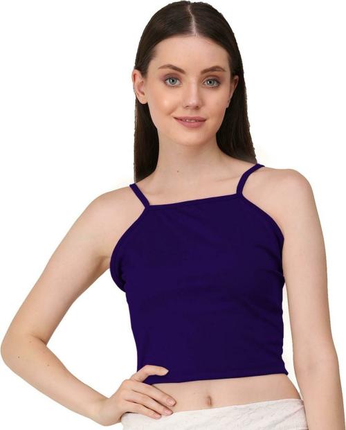 Buy AD2CART_Women Lycra Blend Royal Blue Crop Top_S Online at Best Prices in India - JioMart.