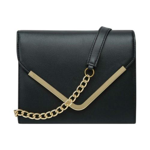 Buy Adisa Black Polyurethane, Polyester For Women Sling Bag SL5003 ...