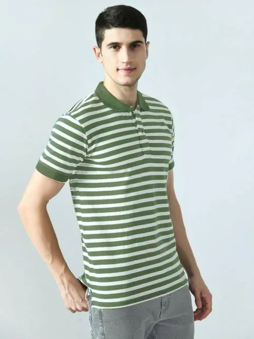 Buy Clothster collar strip t-shirt for men Online at Best Prices in ...