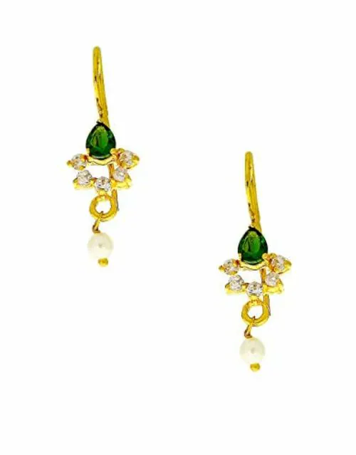 Buy Anuradha Gold Plated Maharashtrian Bugadi Earrings (Women) Online at Best Prices in India ...