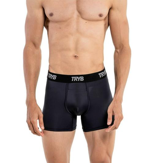 Buy TRYB Mens Sport Performance Stretch Quick Dry Moisture Wicking Athletic Active Square Cut ...