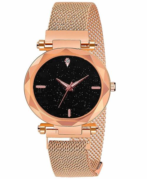 Buy RTK New Brown Magnet Chain Analog Watch For Women,Girls Online at ...