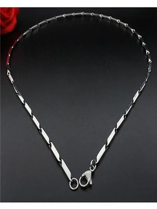 Buy Ruhi Collection Dazzling Silver Color Solid Titanium Plated SS Rice ...