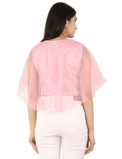 Buy UNFAKENOW Women Pink Net Top (XXL) Online at Best Prices in India ...