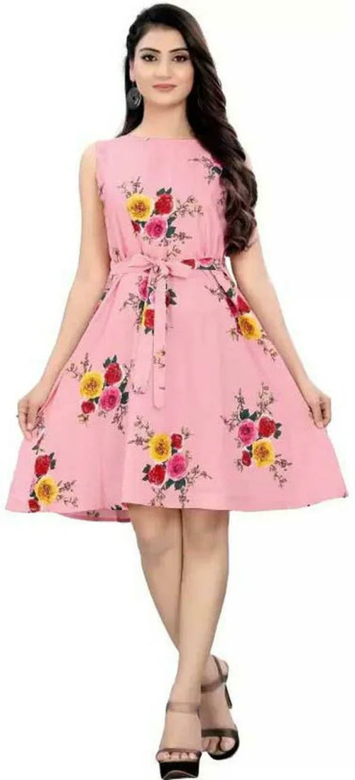 Buy SHREE INFINITY EXPORT Women Pink Crepe A-Line Kurta Online at Best Prices in India - JioMart.