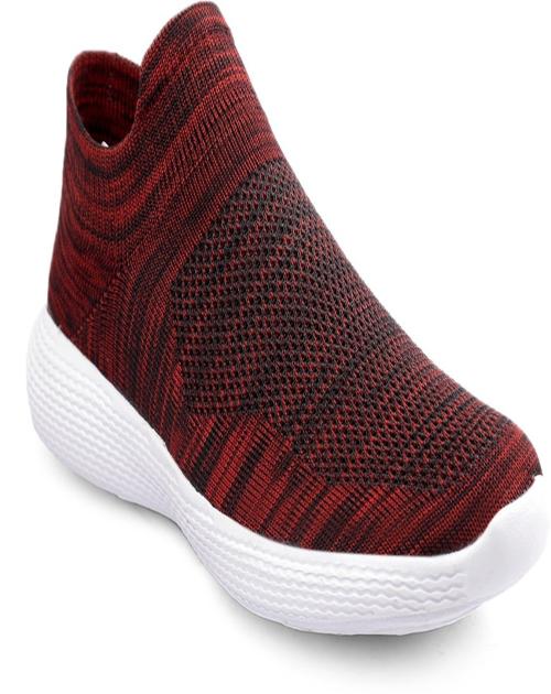Buy SHOESICON Slip On Sneakers For Men (Red) Online at Best Prices in ...