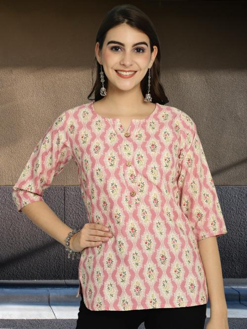 Buy Fabflee Women Printed casual Crepe Ethnic Top Online at Best Prices in India - JioMart.