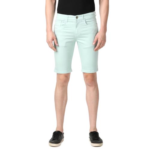Buy Llak Men Slim Fit Color Denim Shorts-32 Online at Best Prices in ...