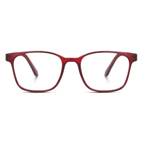 Buy SunglassesMart Emiltus Square Red Spectacle Frame For Men And Women ...