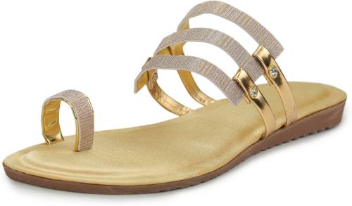 Buy NV Style Gold Stylist Sandals for Women Online at Best Prices in ...