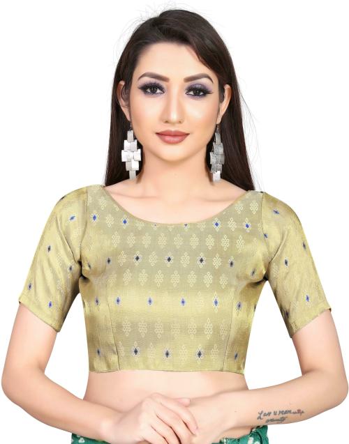 Buy Rut Silk Mills Women Beige Self Design Tissue Fabric Online at Best ...