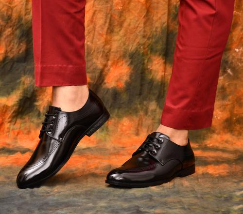 Buy Men's Premium Genuine Synthetic Leather Office Wear Formal Shoes ...