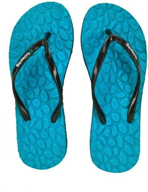 Buy Footspring Girls Flip Flop Slippers (Sky Blue) Online at Best ...