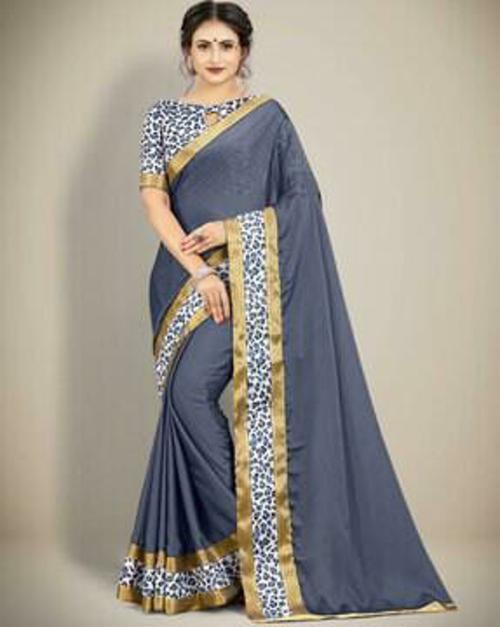 Buy Rajshree Women Grey Rangoli Saree with Blouse Online at Best Prices ...