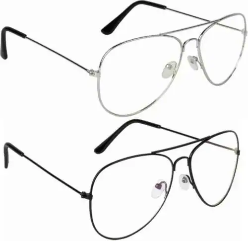 Buy RMKK Aviator Sunglasses (For Men & Women, Clear, Clear) Online at ...