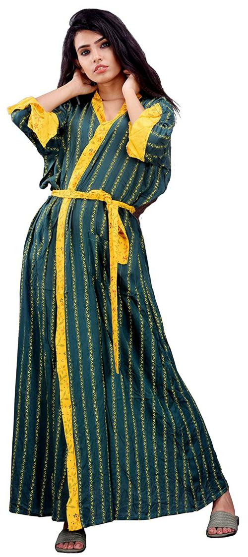 Buy CLYMAA Women Green Satin Robe Online at Best Prices in India - JioMart.