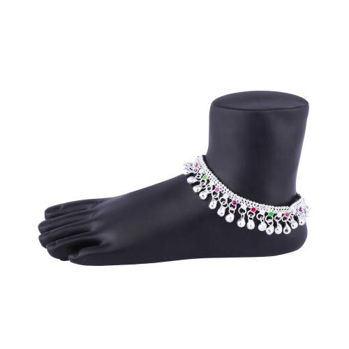 Buy SRRE 10.5.inch Girls/women Super/Sound Metal beaded Anklets Online ...