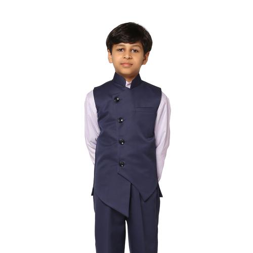Buy TAHVO Kids Blue Angrakha henru jacket Online at Best Prices in ...