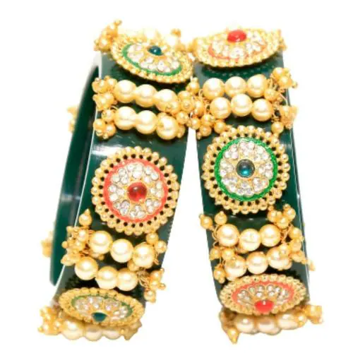 Zindura Green Kangan set for Girls (Pack of 2) - JioMart