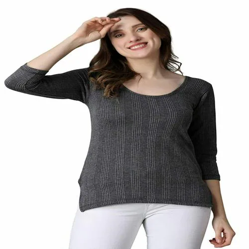 Buy Wearslim Thermal Warmer Vest for Women Ultra Soft 3/4 Sleeves Scoop ...