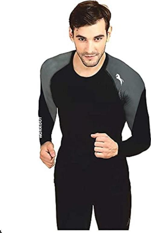 Buy JUST RIDER Men's Long Sleeve Compression T-Shirt l Sports & Gym T ...