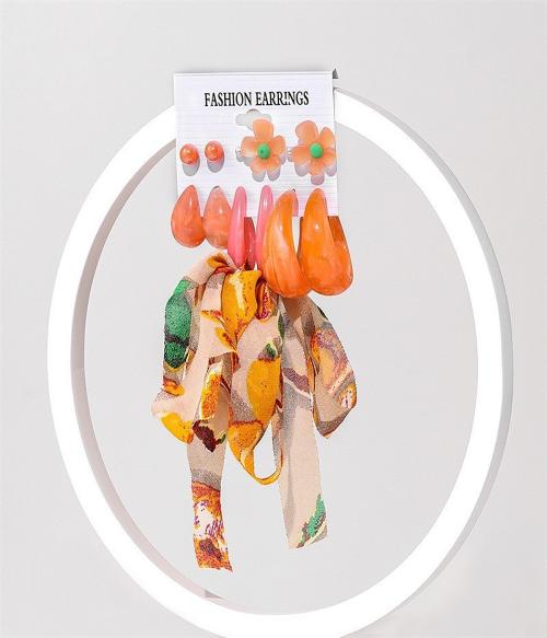 Buy DESTINY JEWEL'S Acrylic Transparent Exaggerated Color Hoop and ...