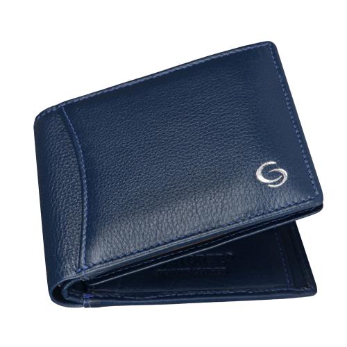 Buy GETOREE Florence Blue Genuine Leather RFID Wallets for Men I 7 ...
