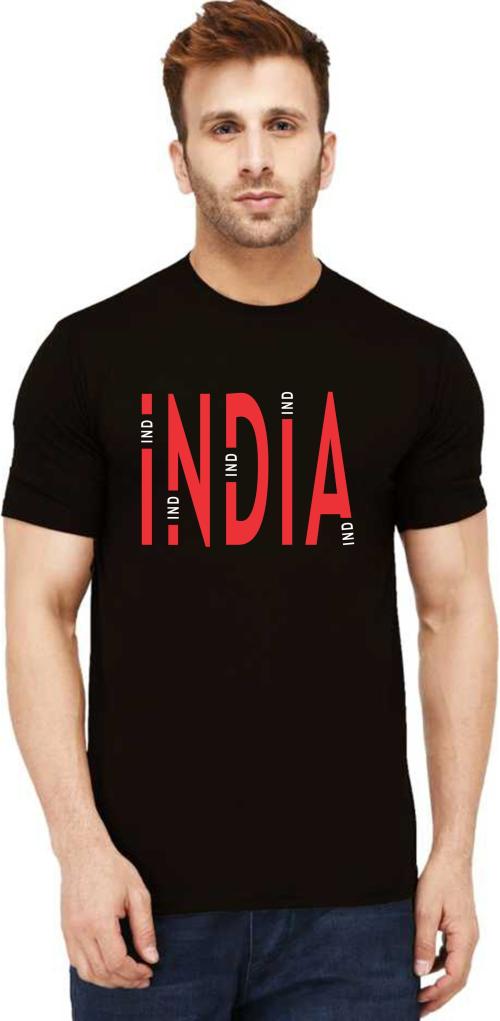 Buy Uniplanet Store Men Black Printed Pure Cotton Round Neck T-Shirt ...