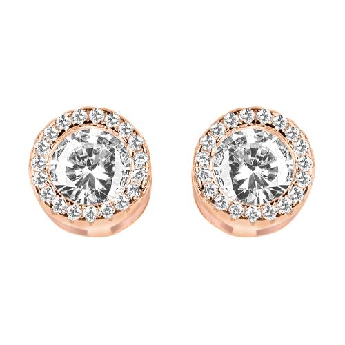 Buy 925SILLER Sterling Silver Rose Gold Round Shape Traditional Tops ...