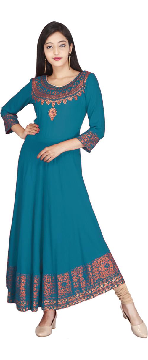 Buy RA Creation Women Maroon Embroidered Viscose Rayon Kurta Online at Best Prices in India ...