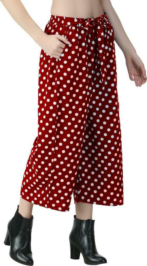 Buy Duve Fashion Women Maroon Solid Capris Online at Best Prices in ...