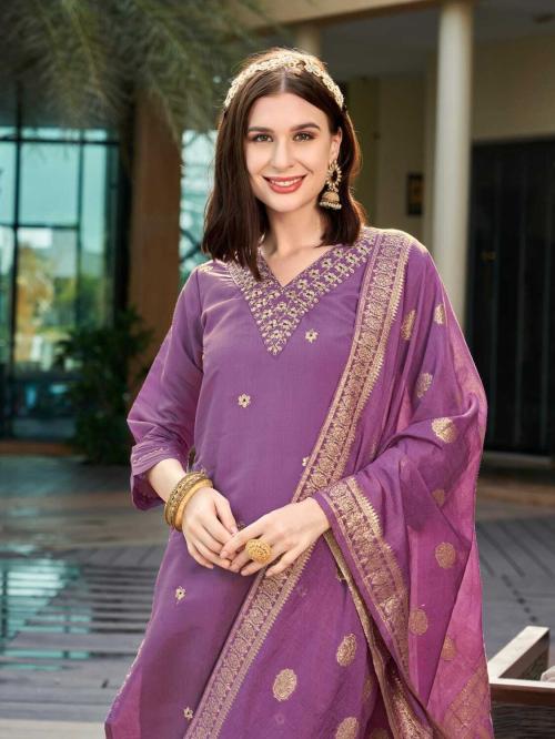 Buy Spyrom Embellished Straight Kurta with Pants with Dupatta Set ...