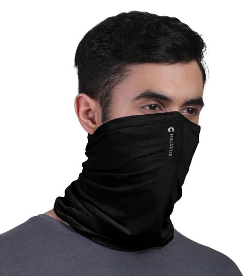 Buy FREECULTR Unisex's Pot Black Solid Bamboo Mask Online at Best ...